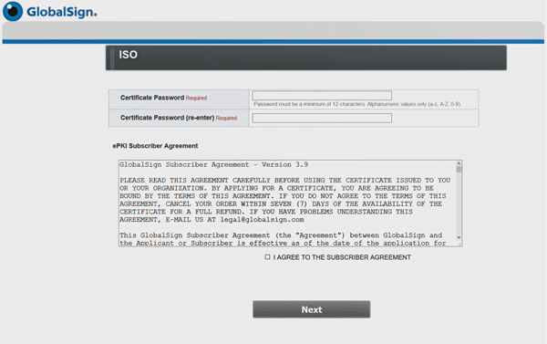 How to pick-up a digital certificate
