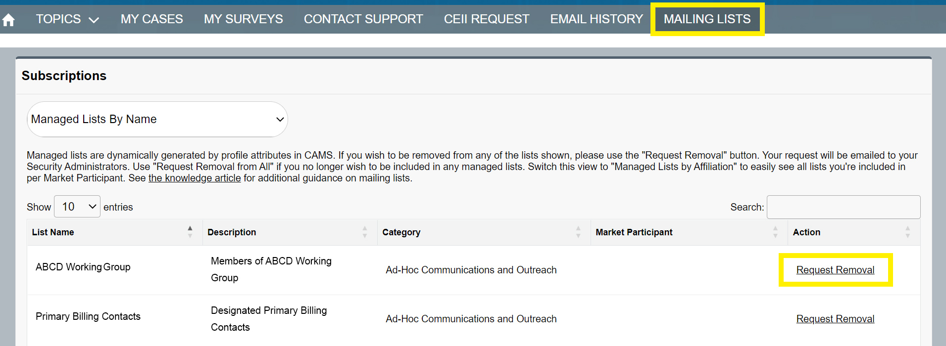 How to manage your ISO mailing list subscriptions